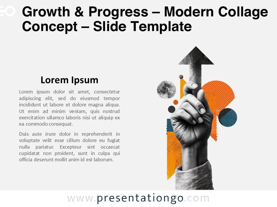 Growth & Progress Modern Collage Concept – PowerPoint & Slides