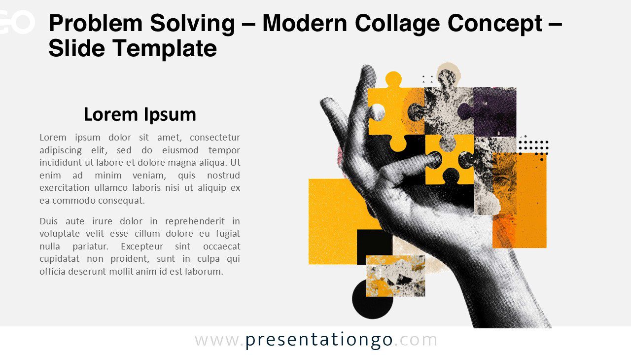 Problem Solving Modern Collage Concept – PowerPoint & Slides