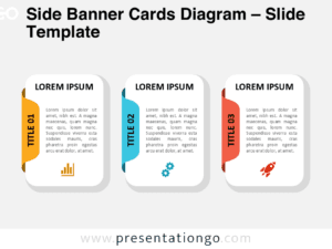 Side Banner Cards Diagram for PowerPoint & Google Slides