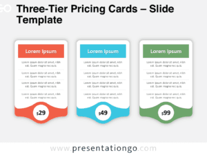 Three-Tier Pricing Cards - PresentationGO