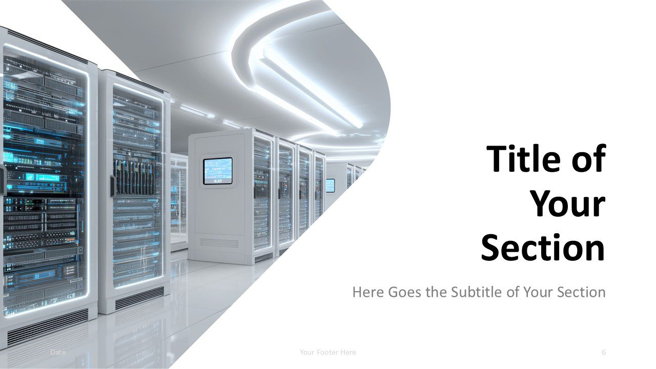 Data Center Tech PowerPoint & Google Slides Template