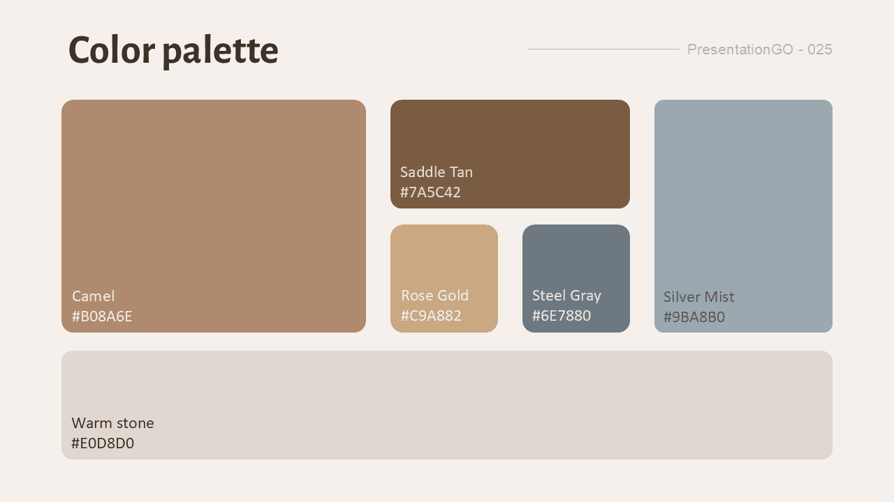 Trench & Steel PowerPoint Color Palette - PresentationGO