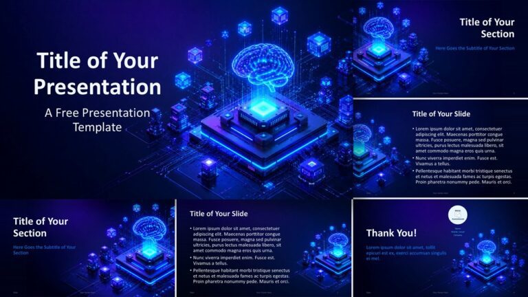 AI Processor PowerPoint and Google Slides Template