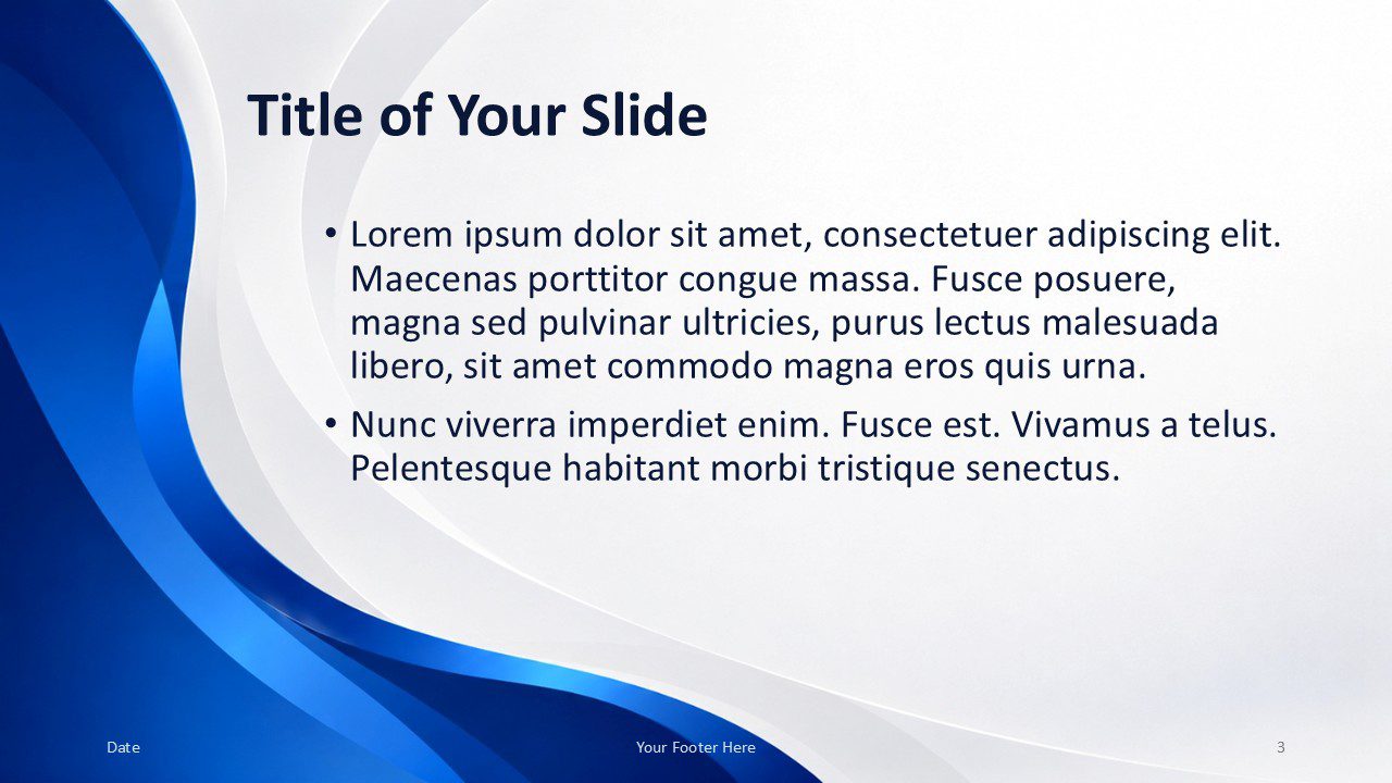 Blue Wave Corporate Template for PowerPoint and Google Slides