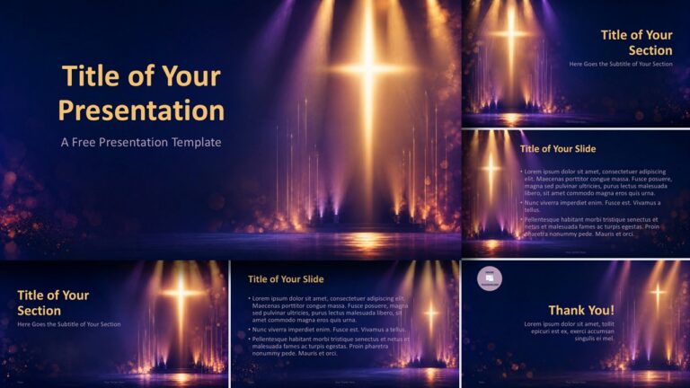 Radiant Cross PowerPoint and Google Slides Template